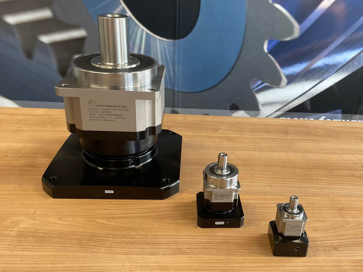 30% smaller size for low-backlash high-end gearboxes - Apex Dynamics