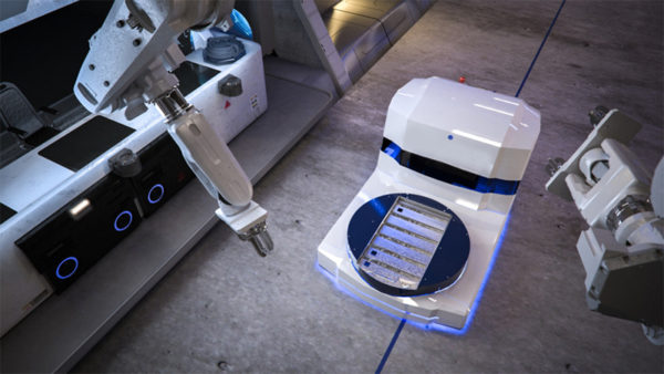 Efficient gearbox important for AGV (Automatic Guided Vehicle)