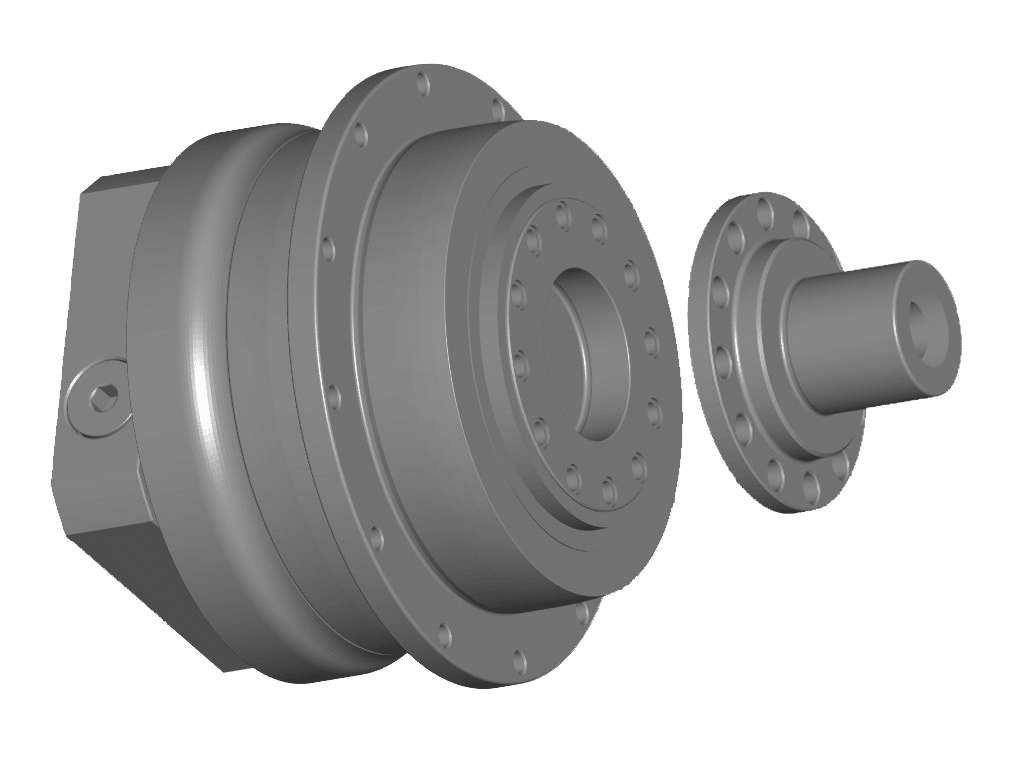 Standard gearbox suitable for high radial and axial loads