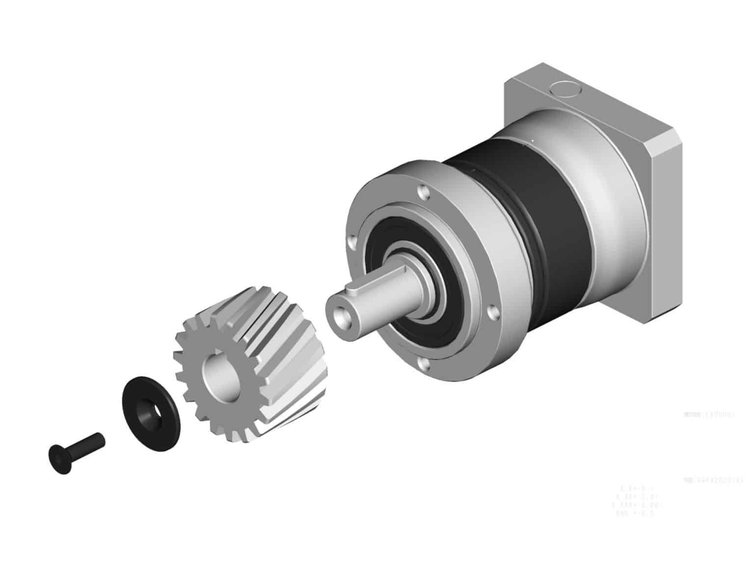 Fixed shaft pinion and its most important application