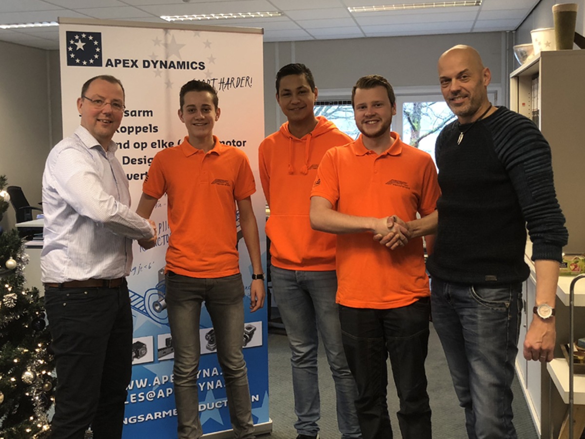 Apex Dynamics BV sponsor van Team Rembrandts - Student ontwikkeling